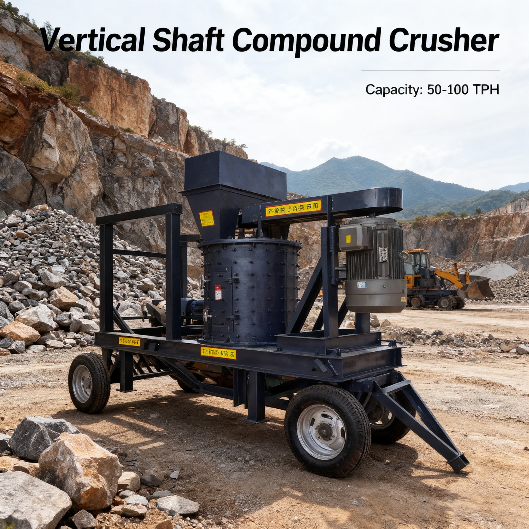 Vertical compound crusher